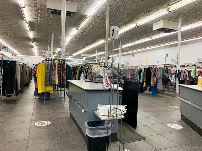 Command central: where your thrifting expedition concludes with a triumphant transaction, sending you home with treasures for less than a tank of gas.