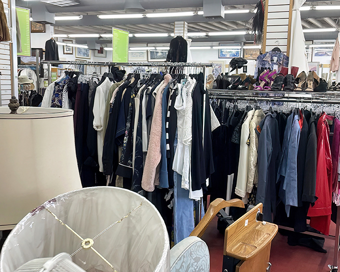 The formal wear section whispers possibilities of gala-worthy outfits at prices that leave room in your budget for actual gala tickets.