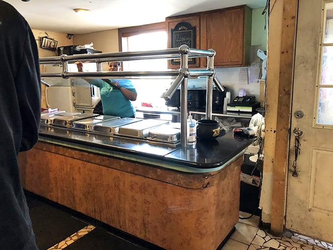 Behind this counter, BBQ magic happens daily. No smoke and mirrors—just smoke and meat, transformed by time and patience.
