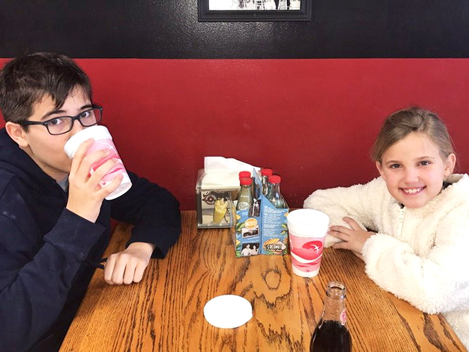 Milkshakes bringing smiles to faces young and old—proof that some pleasures truly are timeless.