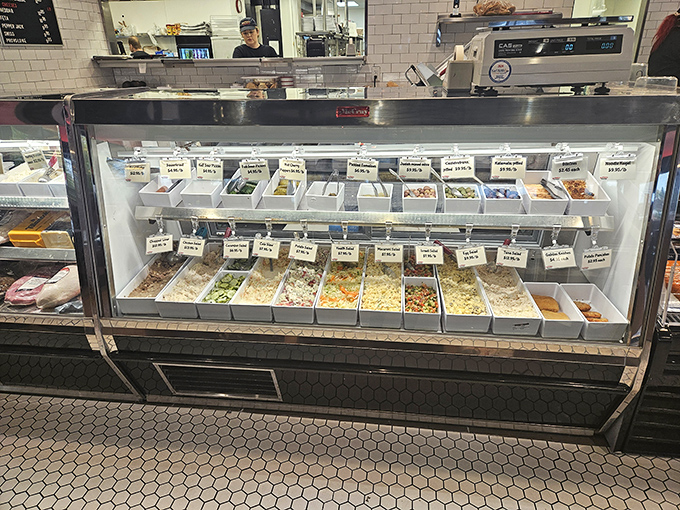 The deli counter—where decisions are made, appetites are tested, and self-control goes to die a delicious death.