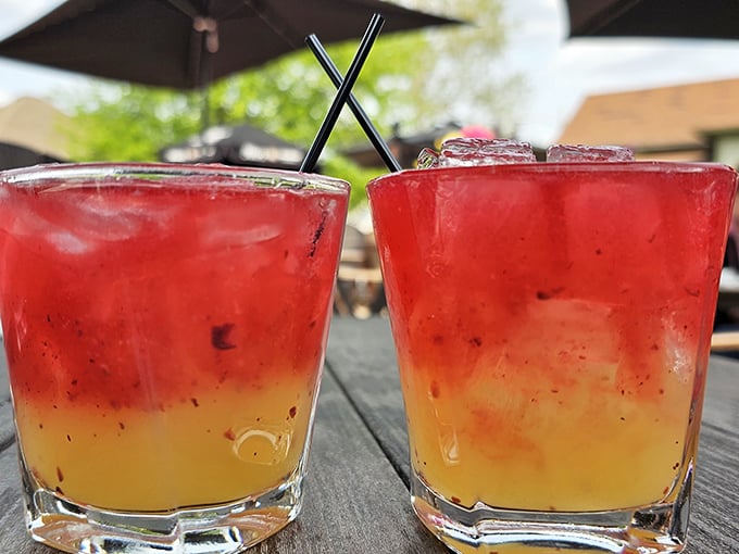 Cocktails that look like Ohio sunsets in a glass – layered, colorful, and guaranteed to improve your outlook on absolutely everything.