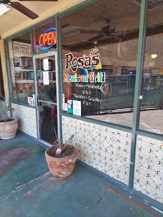 The entrance promises what awaits inside—authentic Mexican cuisine served in an environment that values substance over style and flavor over flash.