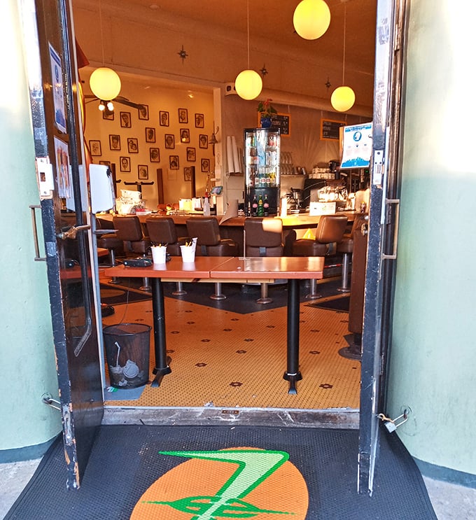 The entrance promises what every great diner should: a temporary escape from the world outside and the comfort of the familiar within.