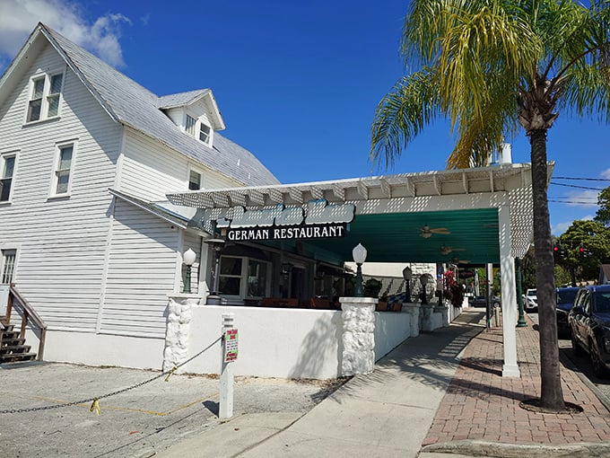 From the street, this white building with green trim looks unassuming, but inside lies a German culinary embassy that's converted countless Floridians.