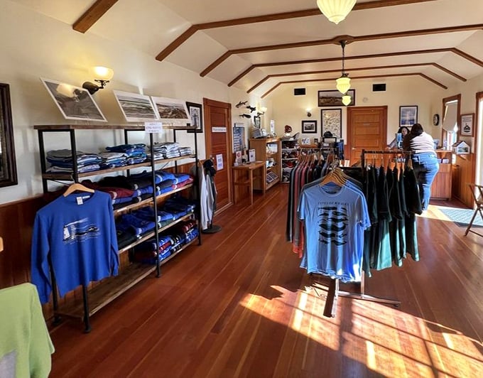 The gift shop offers lighthouse treasures without the tourist trap prices – your wallet will thank you.
