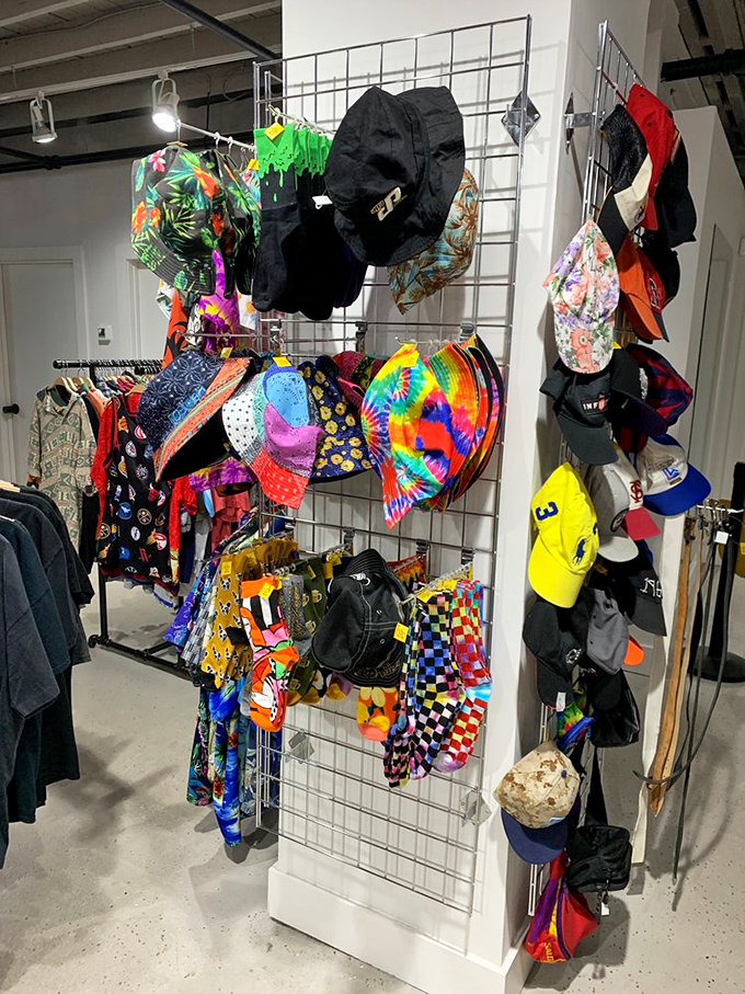 Hat paradise for sun protection with personality. That tie-dye bucket hat is practically screaming "Florida vacation mode activated!"