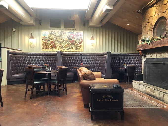 The dining room whispers "special occasion" while still being comfortable enough for a Tuesday night dinner with friends.