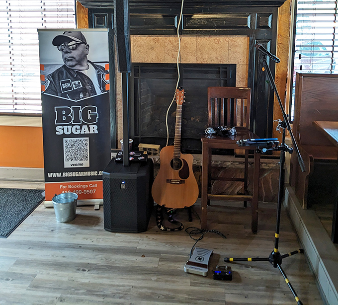 Live music setup promises the perfect soundtrack to your meal—because great food deserves great accompaniment, just like life itself.