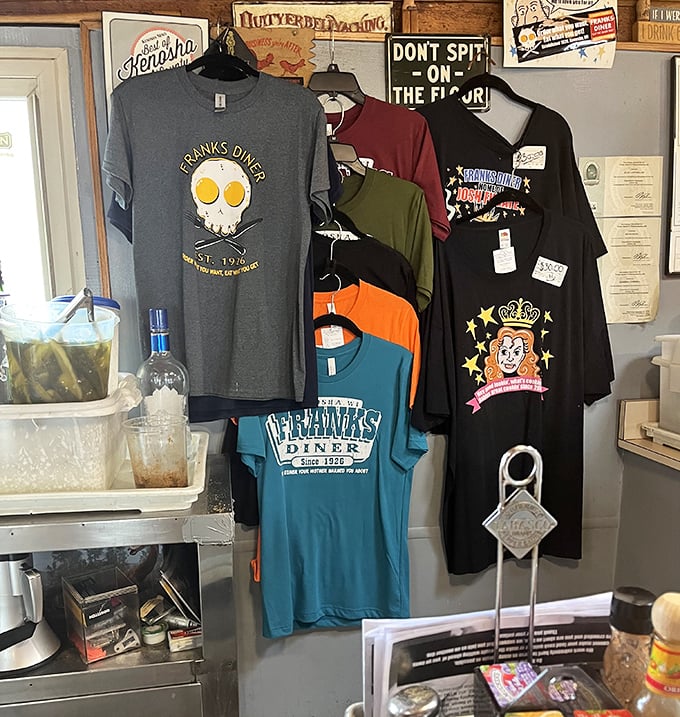 Merchandise that lets you take home the Frank's experience without smuggling pancakes in your pockets—though we've all been tempted.