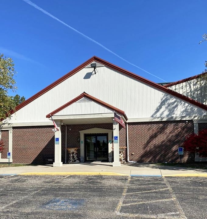 The unassuming exterior belies the wonderland within—this former big box store now houses small treasures from every era imaginable.