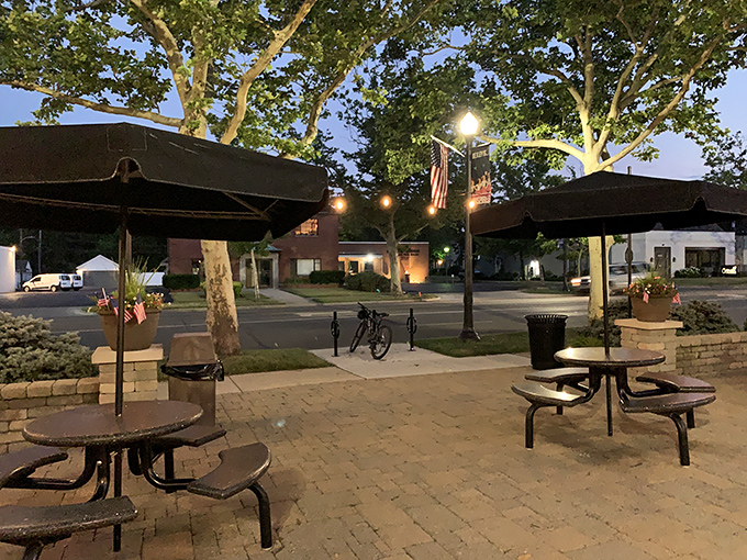 As twilight falls, the patio becomes an oasis of contentment. String lights overhead, ice cream in hand—summer evenings distilled to their essence.