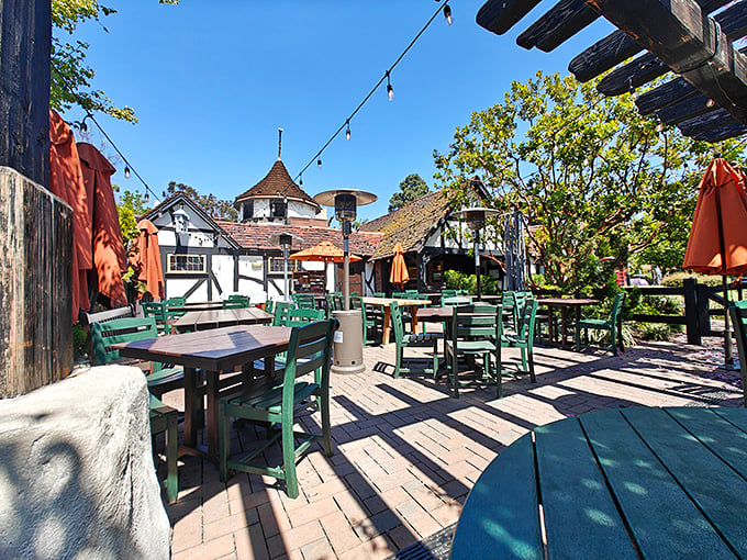 The patio proves you can eat prime rib al fresco without feeling ridiculous about it.
