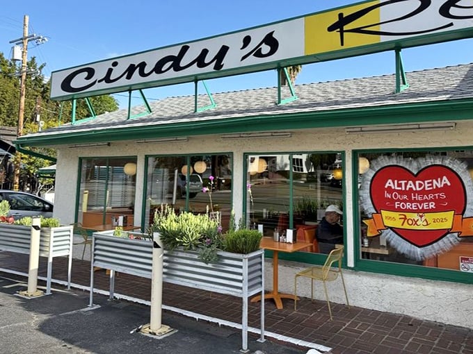 Even the exterior exudes California cool without trying—planters framing a façade that's welcomed hungry patrons through changing decades and fashion trends.