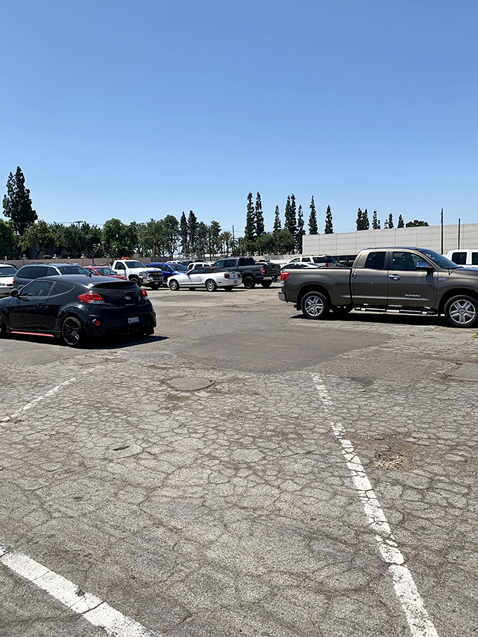 The packed parking lot tells the story – Paramount Swap Meet isn't just shopping, it's a weekend destination worth traveling for.