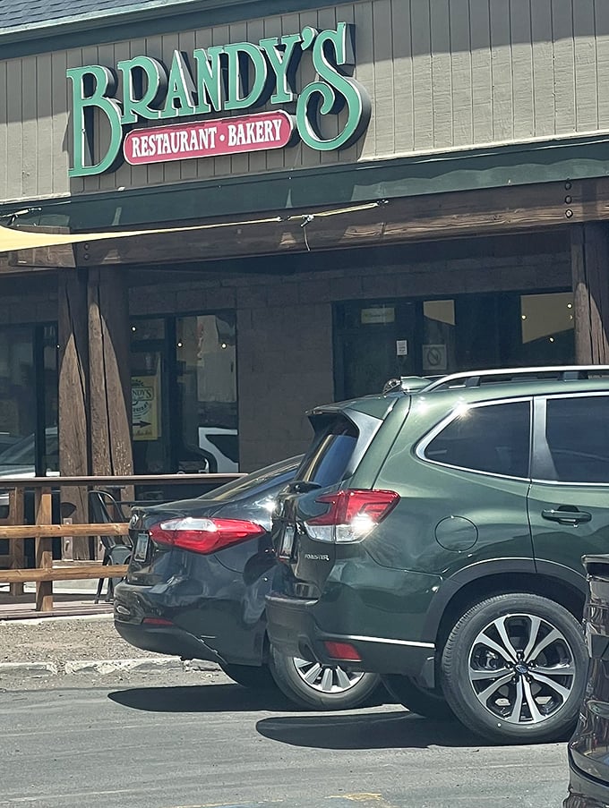 Even the parking lot has mountain views. In Flagstaff, your car gets to enjoy scenery that people in other states pay good money to see.
