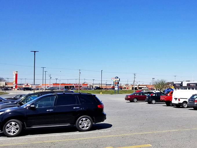 The packed parking lot tells the real story—locals know where the good stuff is, and they're not keeping it a secret.