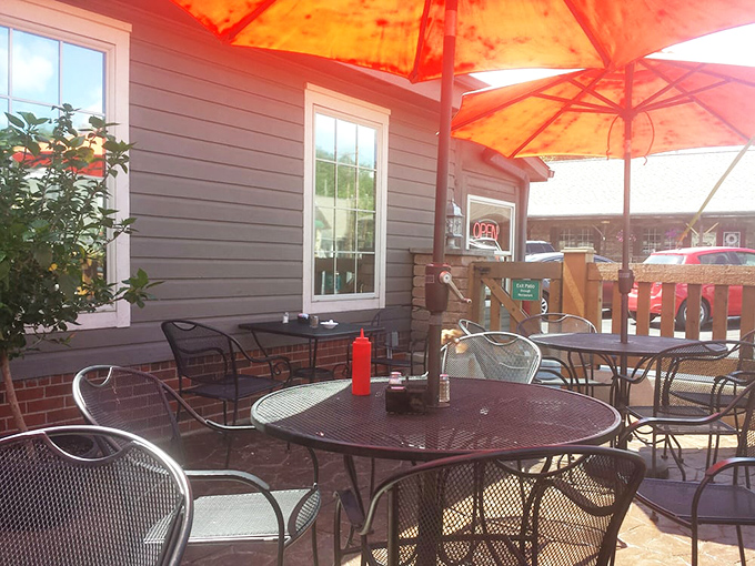 Outdoor seating for those perfect Ohio days when the weather cooperates. Fresh air makes everything taste better—even perfection.