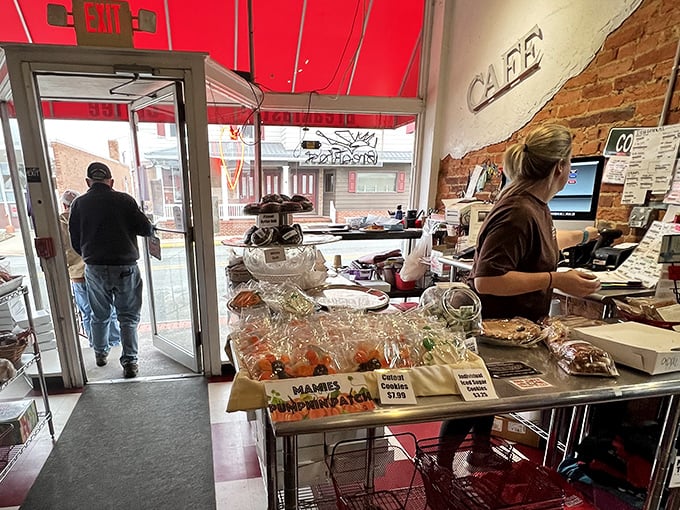 The front counter—that magical threshold where money transforms into memorable meals and friendly faces greet you like the regular you're about to become.