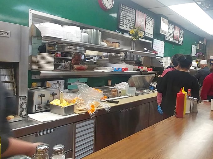 Where the magic happens—a kitchen line that's been turning out consistent excellence with no unnecessary flourishes since the Reagan administration. 