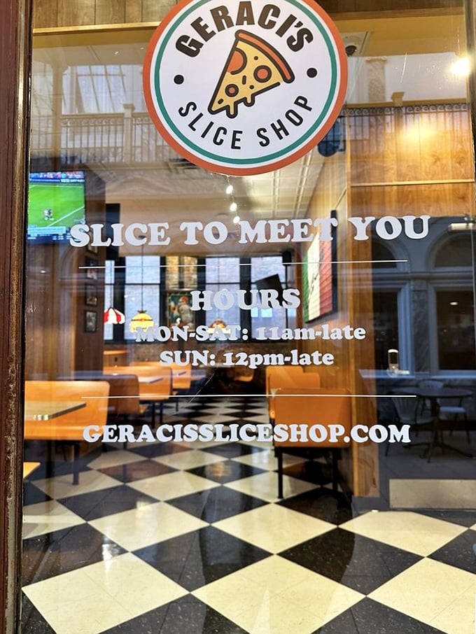 "Slice to Meet You" isn't just cute wordplay—it's a promise. Open late because pizza cravings don't follow conventional schedules.