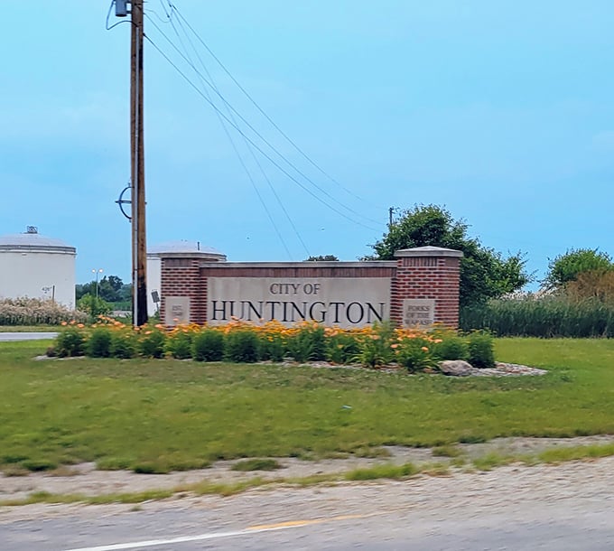Huntington announces itself with understated Midwestern charm—no flashy Vegas-style signs needed when genuine hospitality awaits beyond.