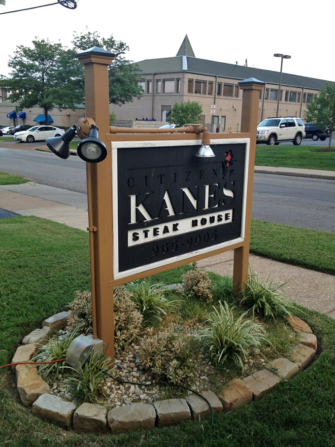 Classic signage that whispers rather than shouts about the exceptional dining experience waiting inside.