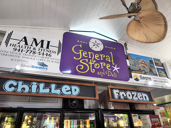 Simple signage for an uncomplicated truth – sometimes the best places don't need to shout about it.