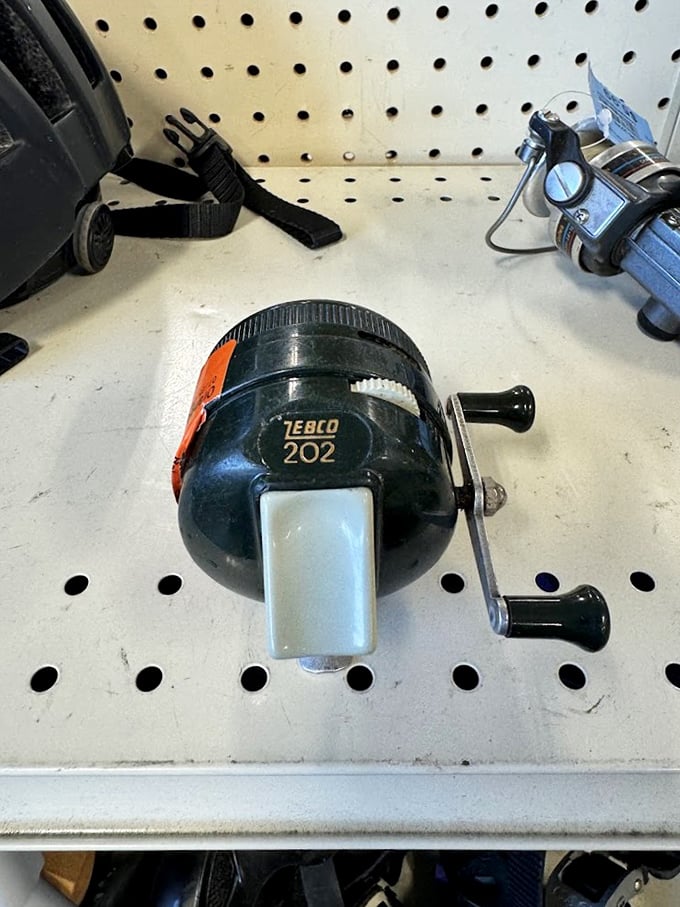 This Zebco 202 fishing reel has stories to tell of the one that didn't get away—now waiting for its next fishing tale at a fraction of retail. 