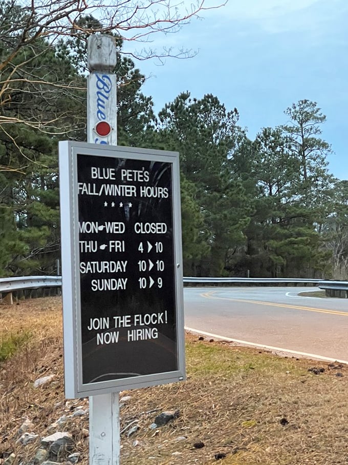 These hours prove they know their audience – closed early enough to catch Jeopardy, open late enough for proper dining.