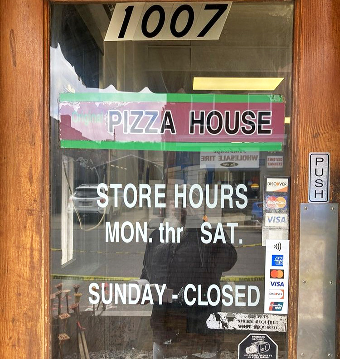 Even the hours sign feels like a throwback – when businesses closed when they needed to and everyone somehow adjusted their lives accordingly.