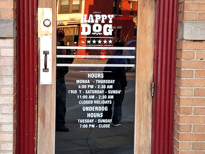 Hours posted clearly—because knowing when you can get your hot dog fix is essential information. Late-night hours mean post-concert cravings can be satisfied.