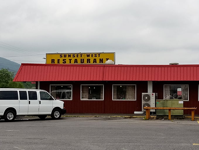 The side view reveals what locals already know – this unassuming building houses some of Pennsylvania's most satisfying comfort food.