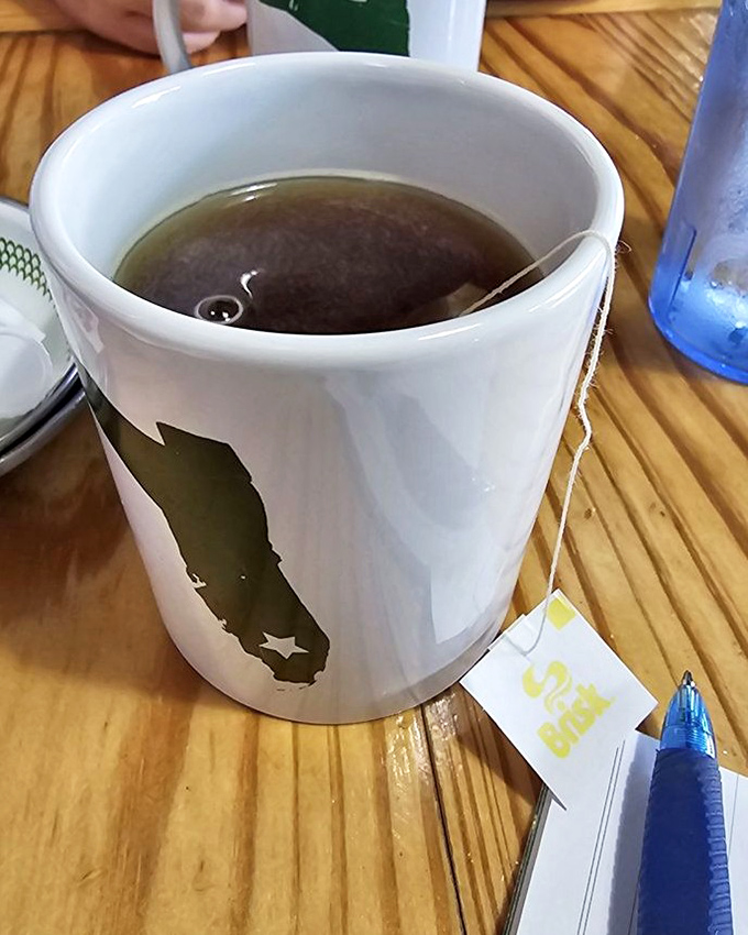 Even the coffee mugs tell Florida's story—state-shaped and ready to fuel your exploration of breakfast's final frontier.