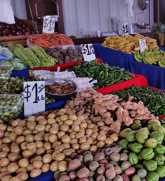 Produce priced by the pound that makes you question why you ever shopped at a supermarket when this cornucopia exists.