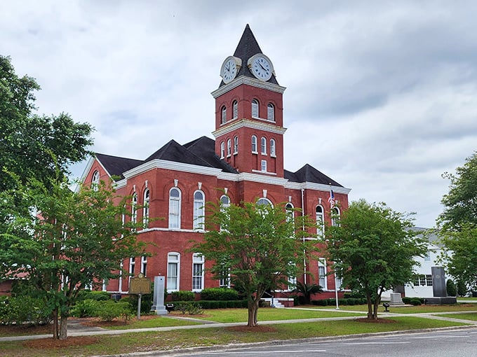 A Wendy's restaurant stands in Jesup, proving that even fast food moves at a slower pace in small-town Georgia.