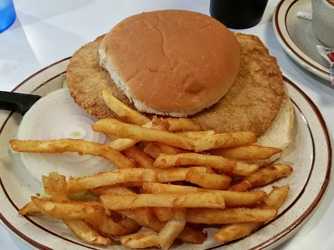 The breaded pork tenderloin sandwich—an Illinois classic that answers the eternal question: "What if the meat was three times bigger than the bun?"
