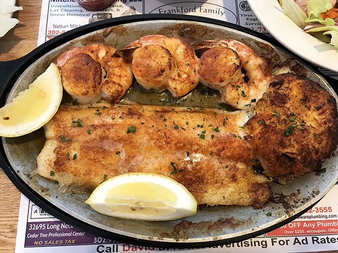 Seafood that tastes like it just had a conversation with the ocean, perfectly broiled and ready to transport you to coastal bliss with every bite.
