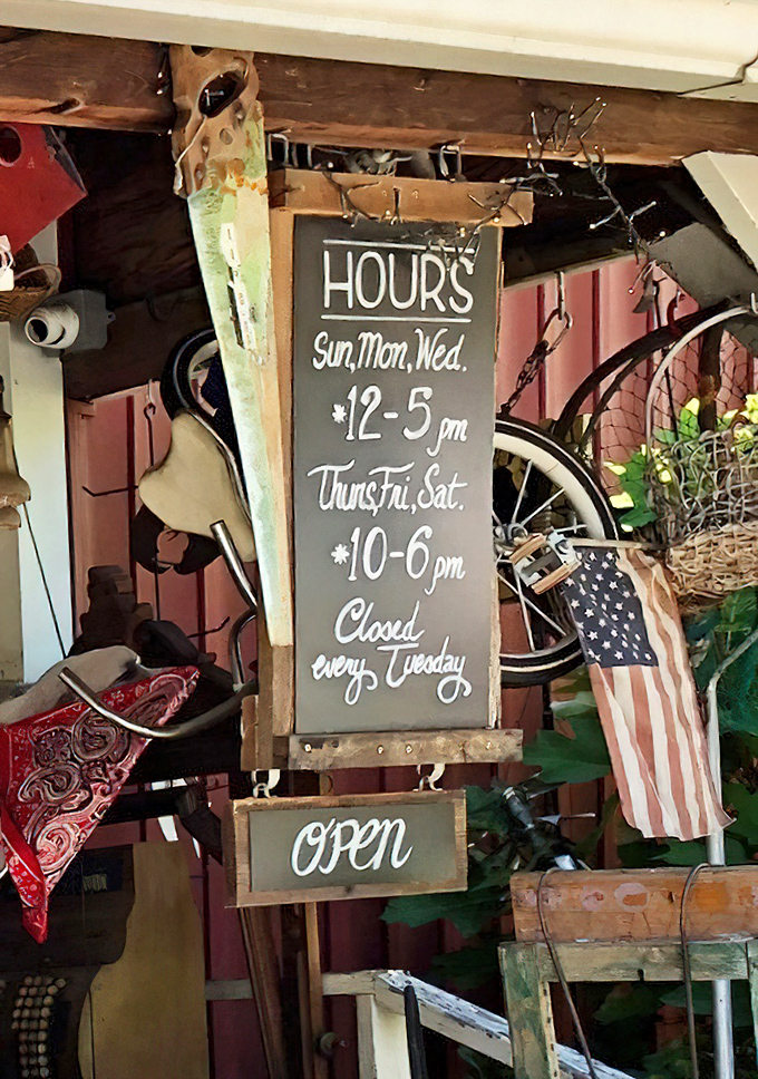 Those aren't just business hours—they're your scheduled appointments with serendipity. Tuesday's closure gives the treasures time to regroup.