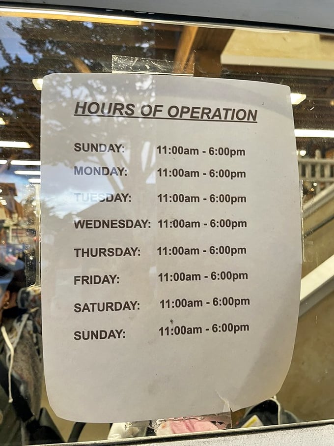 The most democratic hours in retail—same time every day. The consistency is comforting, like knowing meatloaf will always be served on Thursdays.