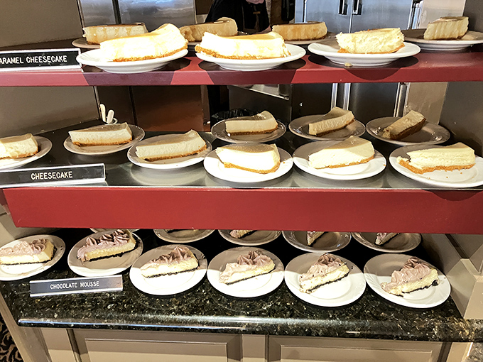 A cheesecake display that makes you wonder if it's possible to divorce your diet and marry dessert in Pennsylvania.