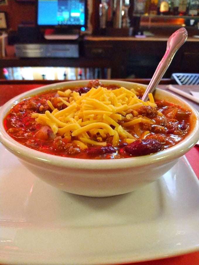 A bowl of homemade chili topped with a crown of shredded cheddar – the kind of soul-warming comfort that makes Pennsylvania winters bearable and summer evenings complete.
