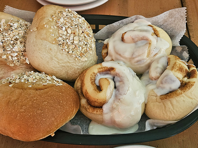 These cinnamon rolls aren't just breakfast—they're an event, with icing melting into warm, spiraled dough that's worth every delicious calorie.