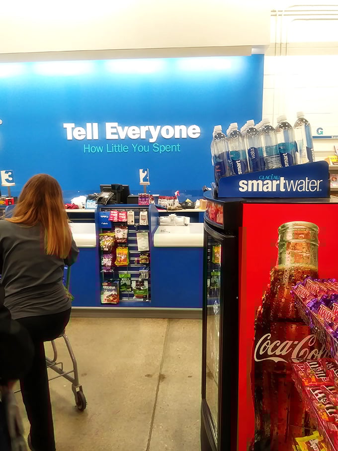 "Tell Everyone How Little You Spent"—not just a wall slogan but the unofficial battle cry of triumphant Gabe's shoppers everywhere.