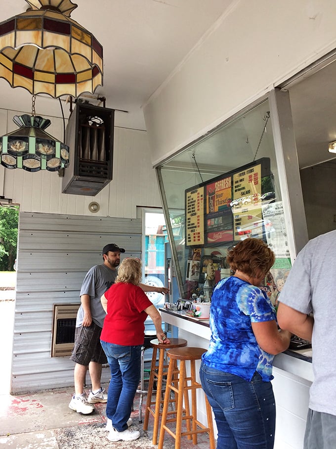 The lunch rush in full swing. When locals line up this patiently, you know you've stumbled upon something worth waiting for. 