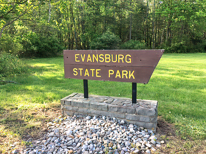 The official park sign welcomes you to Pennsylvania's most underrated natural wonderland.