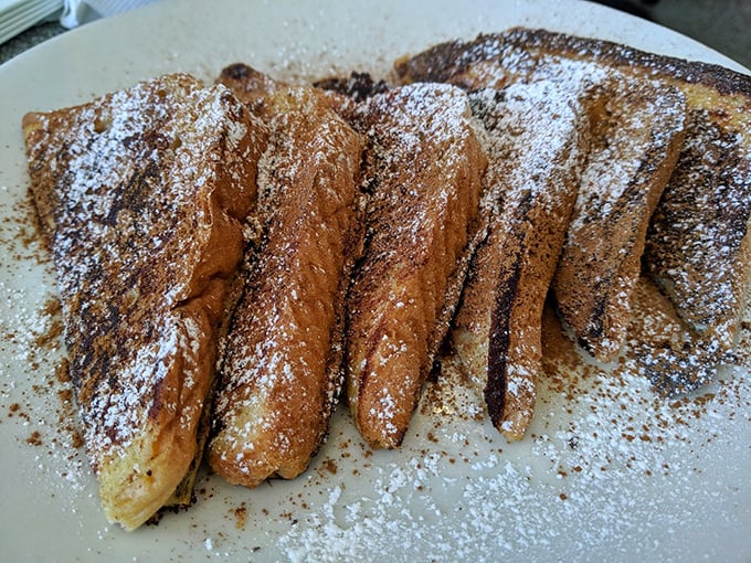 French toast that's dressed up for Sunday but will happily join you for a Tuesday breakfast when you're playing hooky from work.