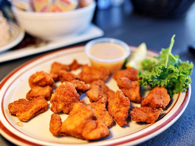 Crispy, golden gator bites – Florida's version of "when in Rome." A conversation starter that quickly becomes a conversation stopper (because everyone's eating).
