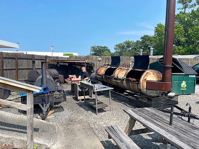 Where the magic happens – these well-seasoned smokers have more stories than a librarian and more flavor than a spice market.