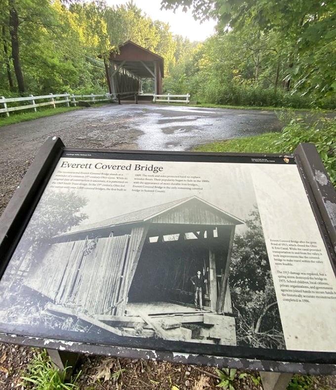The information board greets visitors with a glimpse into the past, setting the stage for a more meaningful exploration of this historic treasure.